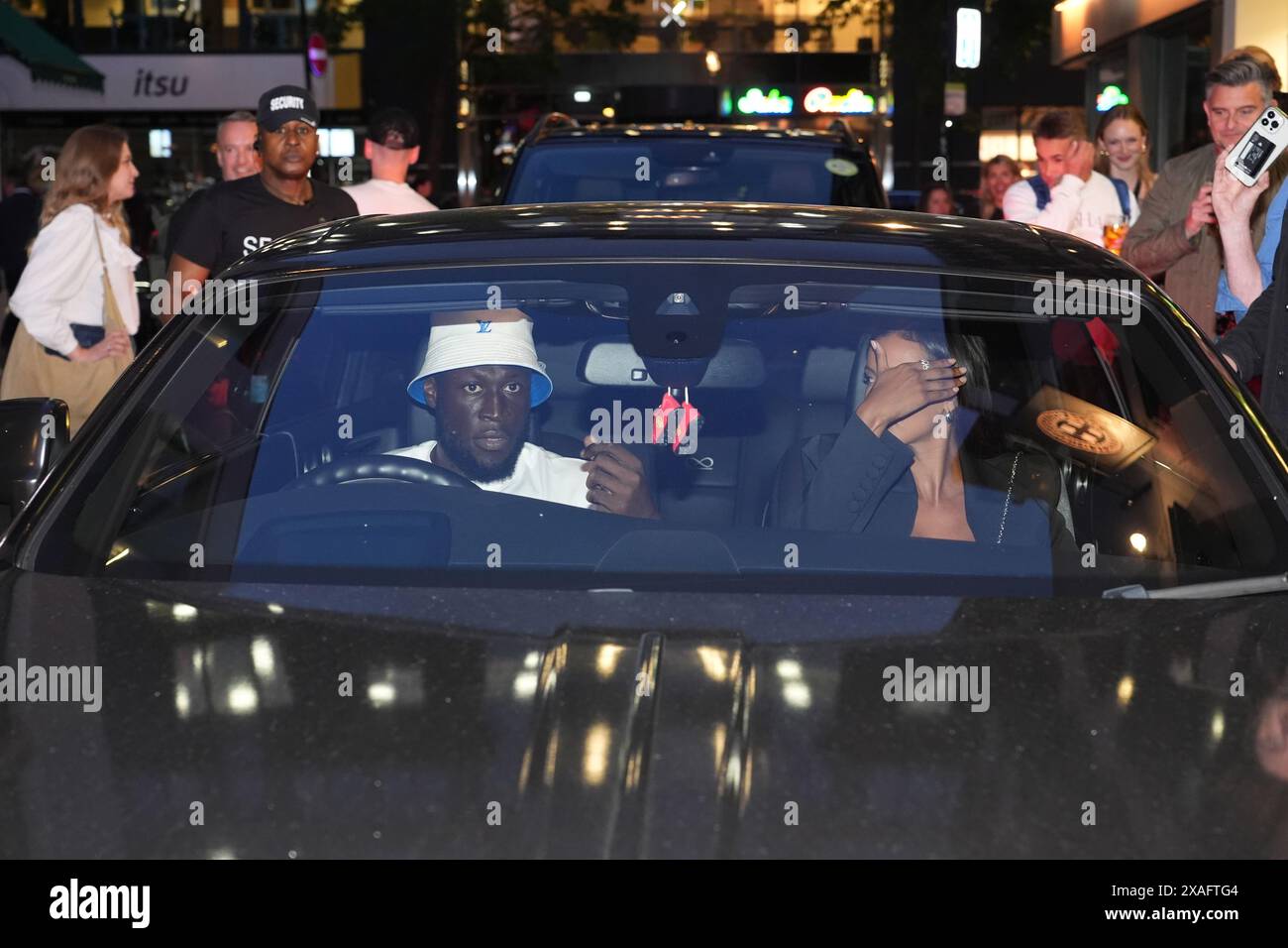 Stormzy and Maya Jama attend the official launch of House Party ...