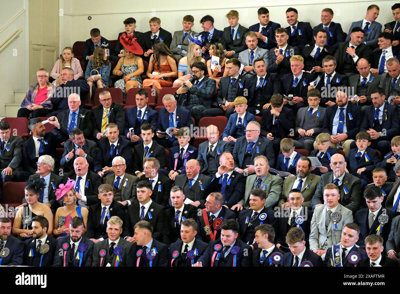 Hawick, UK, 06th June 2024: Community Signing from the gallery in ...