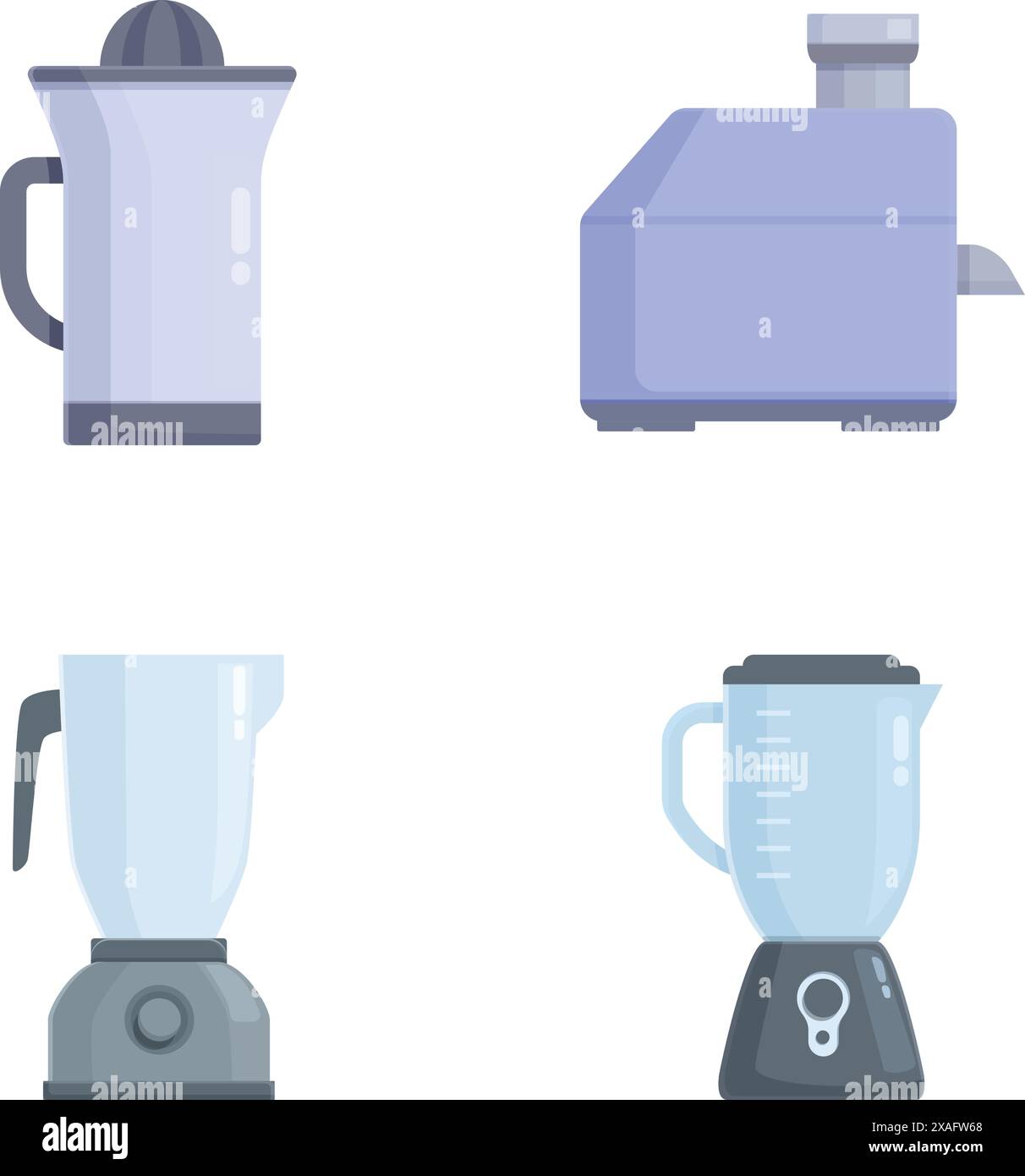 Vector illustration of four different style blenders, perfect for ...