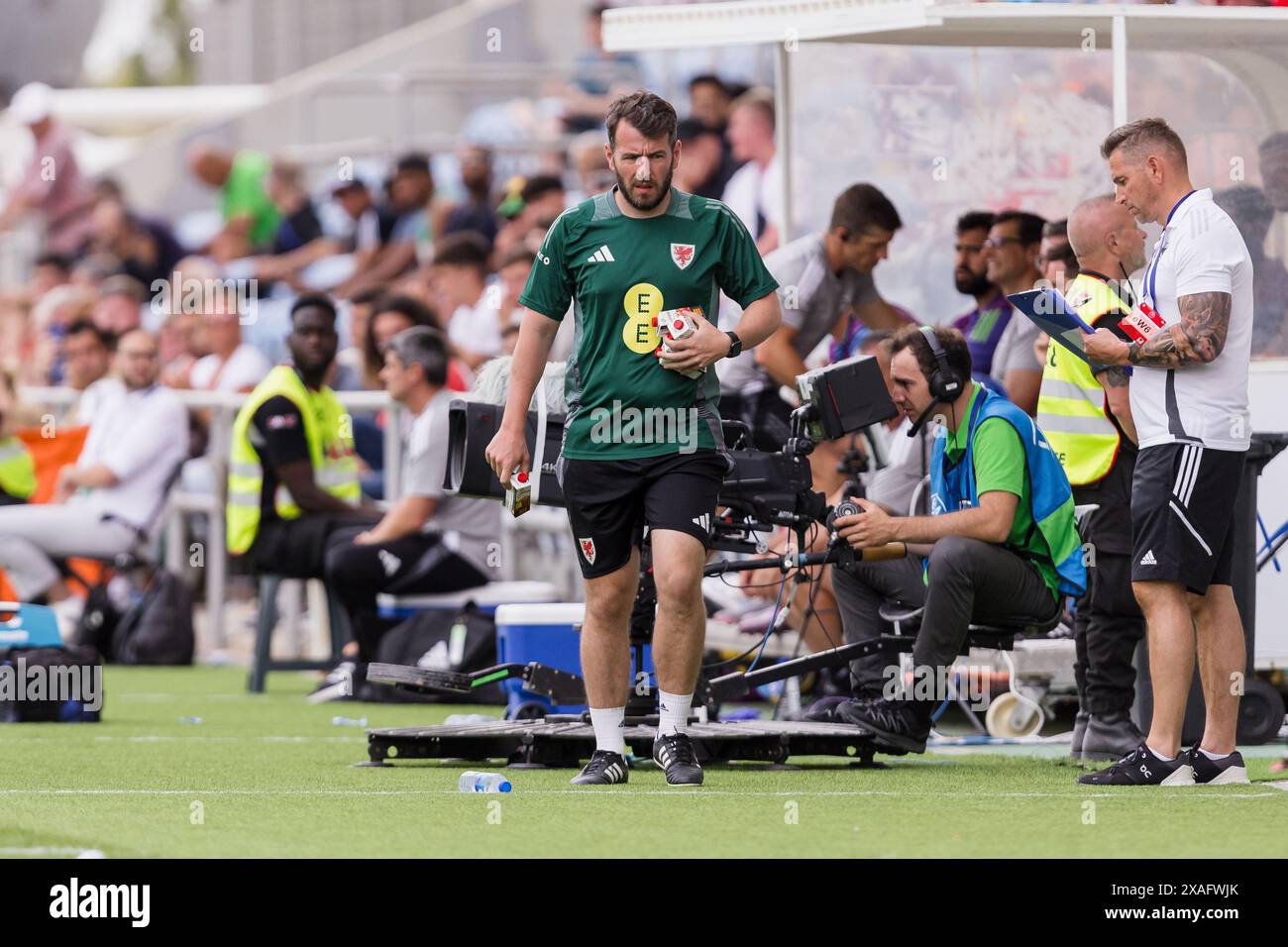 ALGARVE, PORTUGAL - 06 JUNE 2024: Wales’ Sports Science Ronan Kavanagh ...