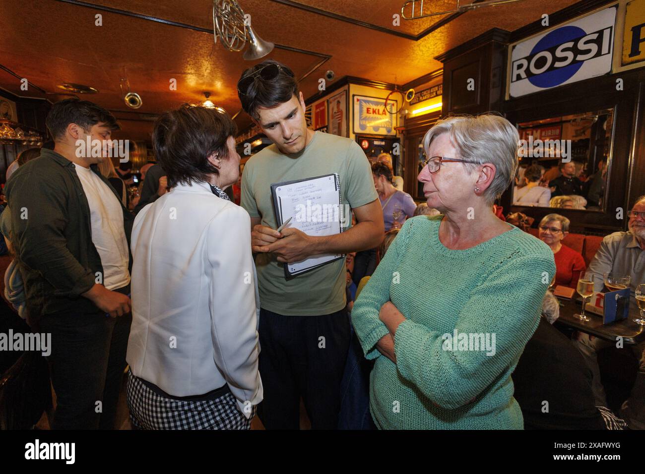 Ninove, Belgium. 06th June, 2024. Vooruit's Conner Rousseau (C ...