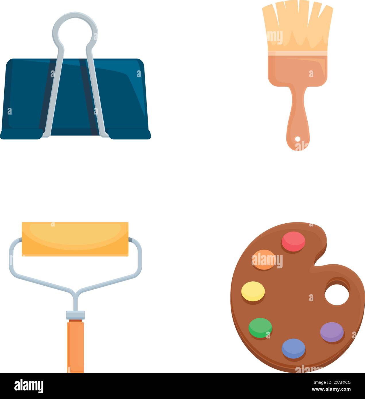 Binder clip clipart Stock Vector Images - Alamy