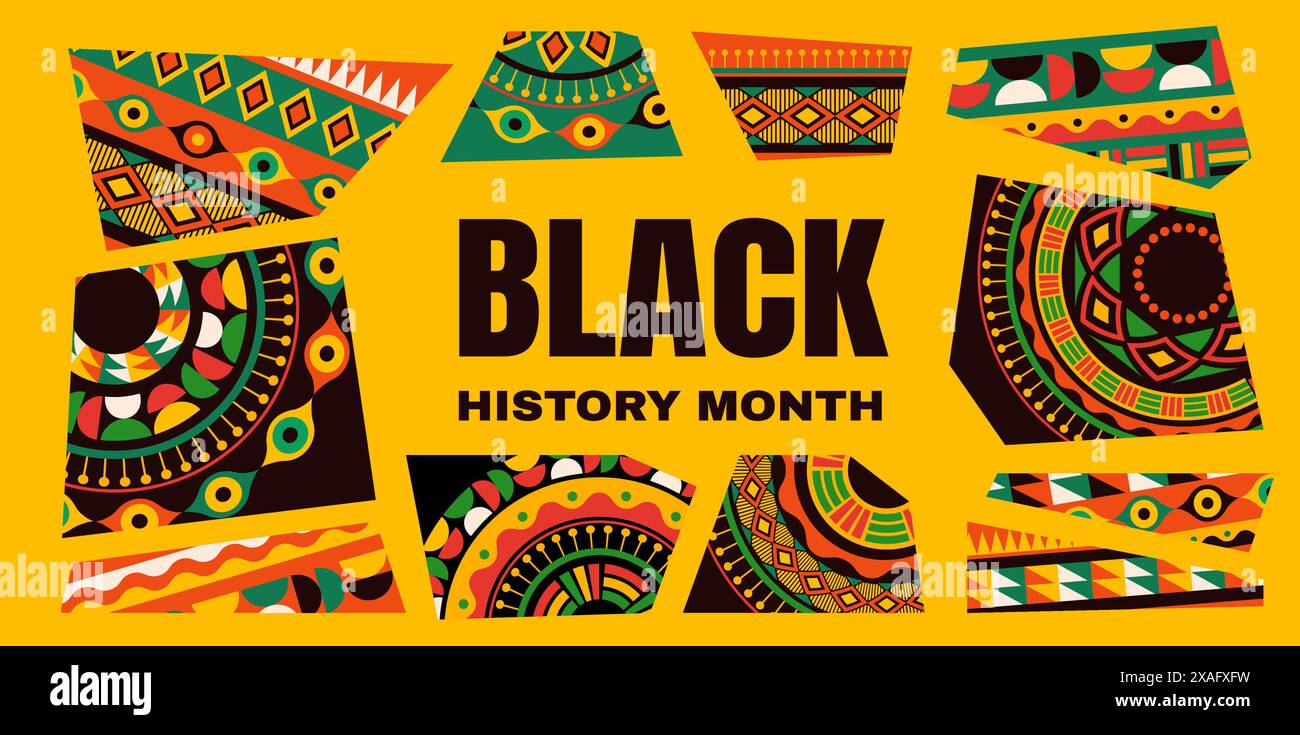 Black History Month background, banner, poster and template design ...