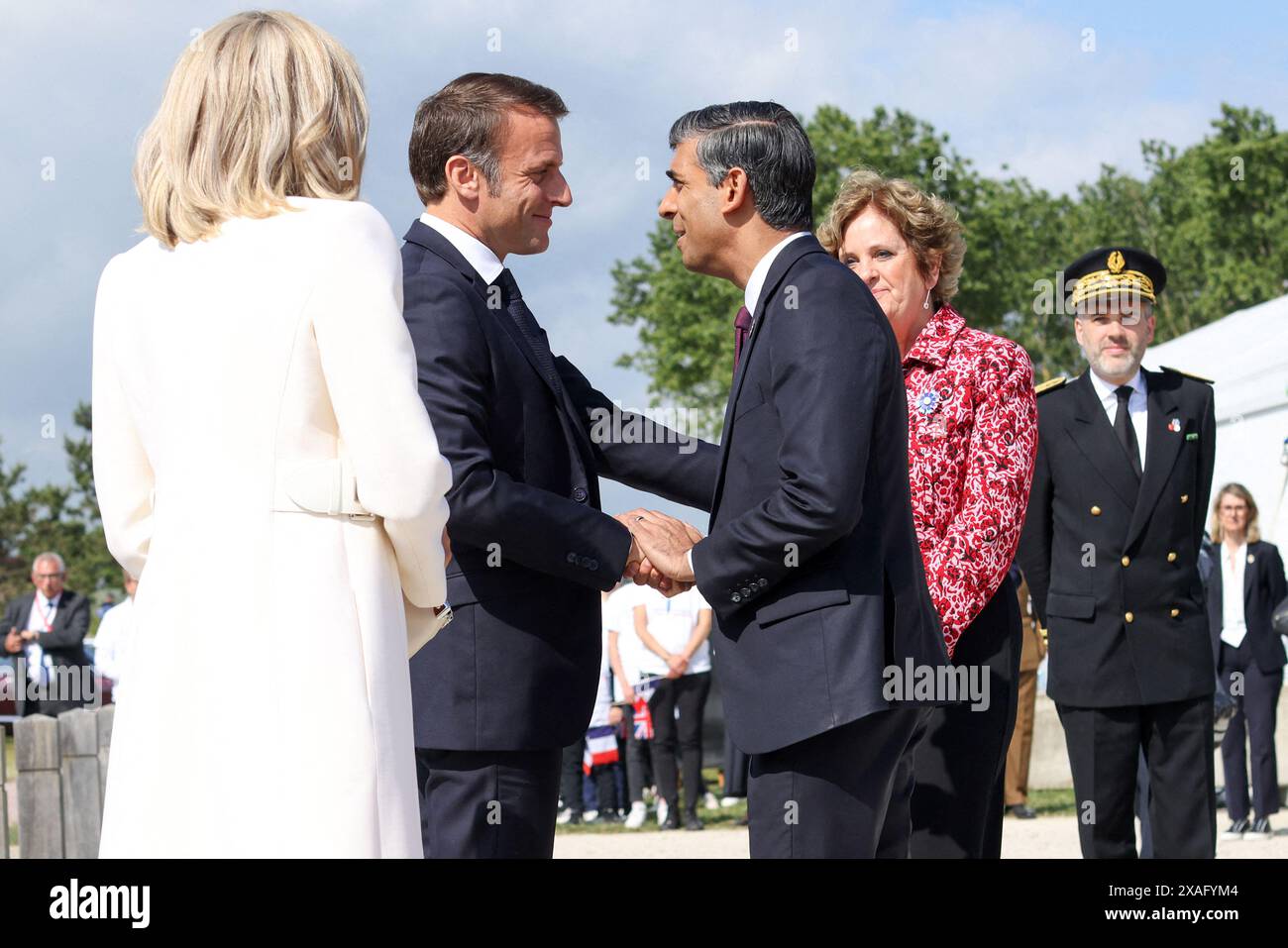 Ver Sur Mer, France. 06th June, 2024. First Lady Brigitte Macron ...