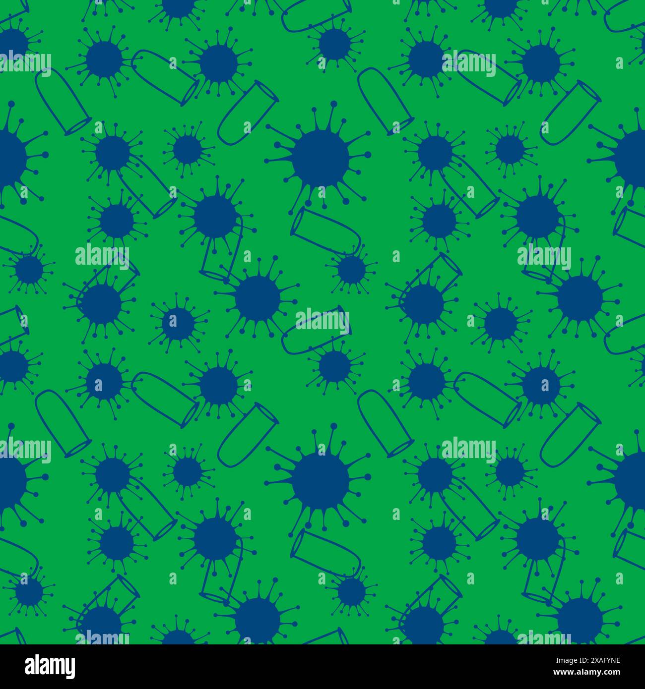 Medicine seamless bacteria pattern for wrapping paper and fabrics and ...