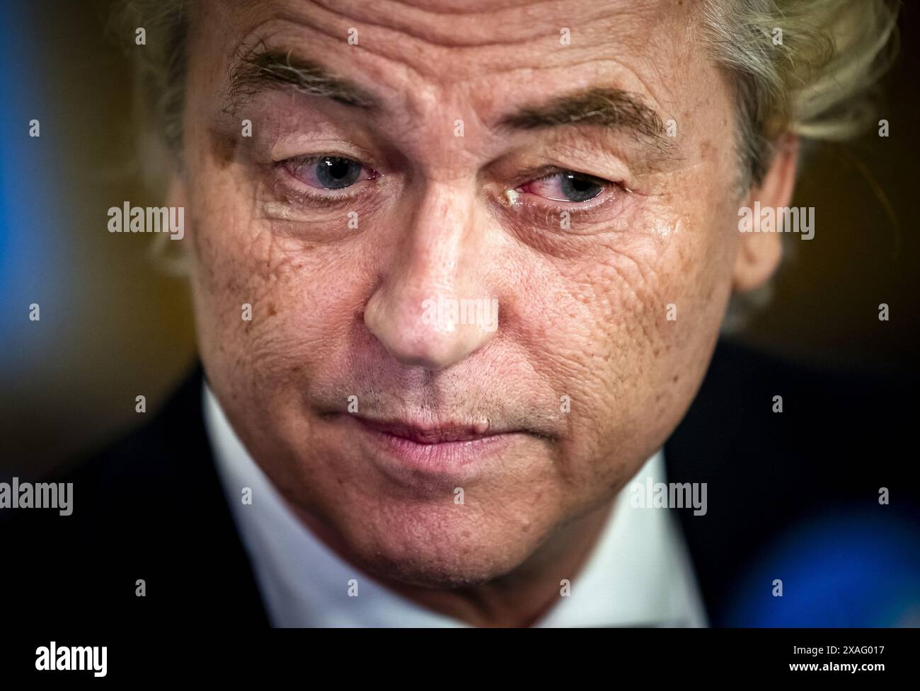 THE HAGUE - PVV leader Geert Wilders responds to the provisional ...