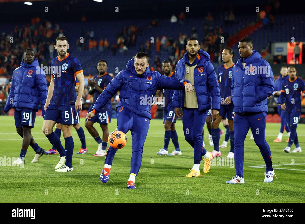 ROTTERDAM - Holland goalkeeper Justin Bijlow after the friendly ...