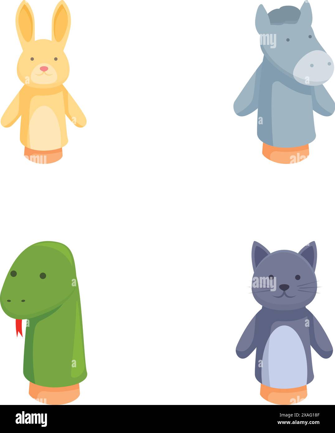 Storytelling and puppets Stock Vector Images - Alamy