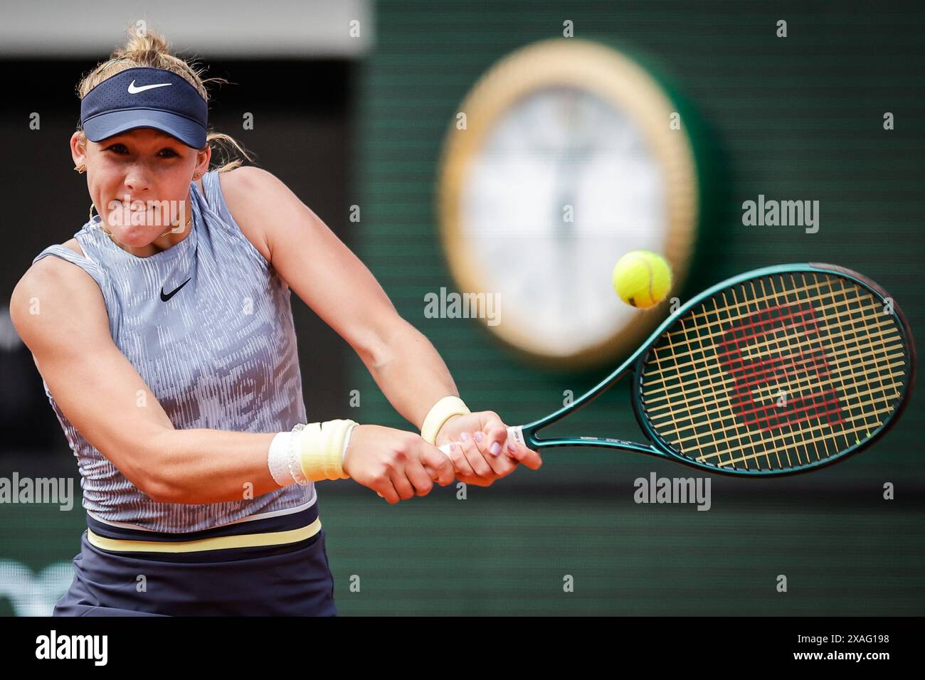 Mirra ANDREEVA of Russia during the twelfth day of Roland-Garros 2024 ...