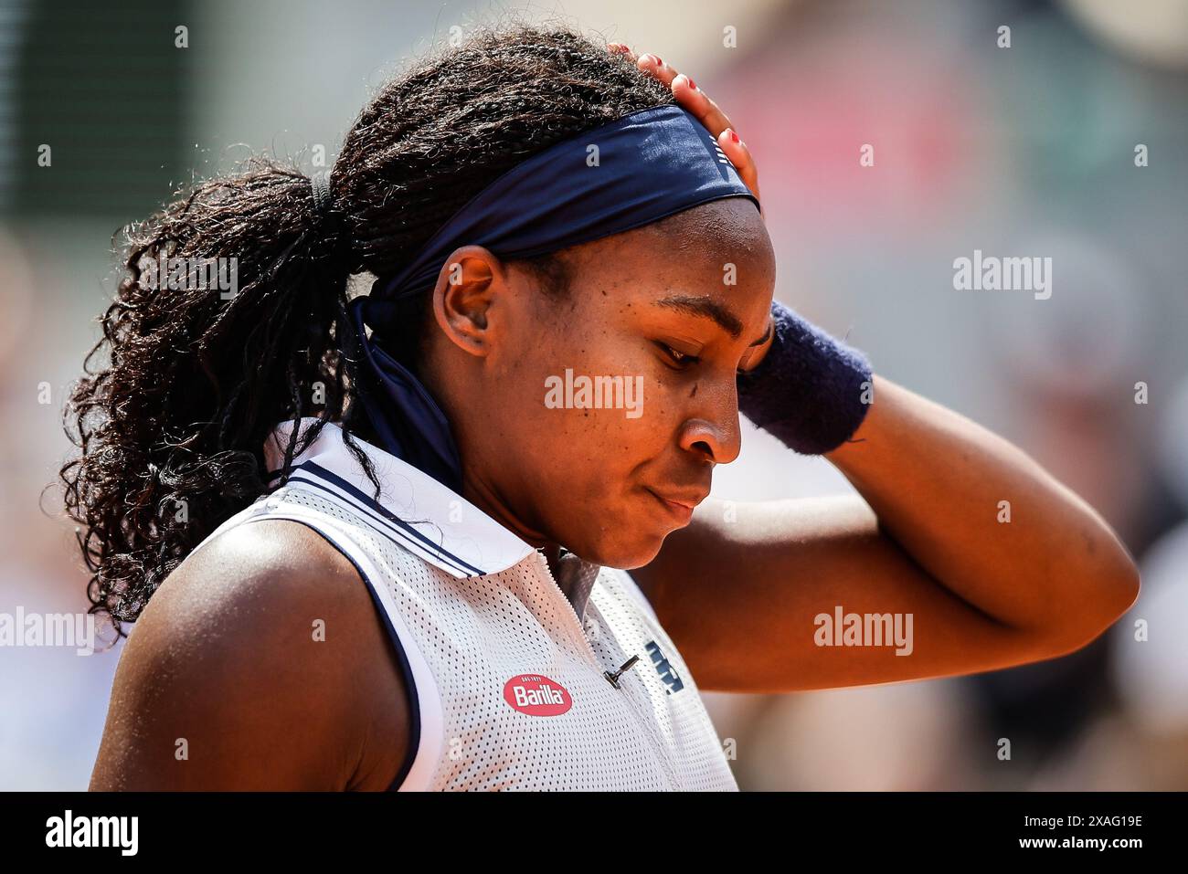 Coco GAUFF of United States looks dejected during the twelfth day of ...