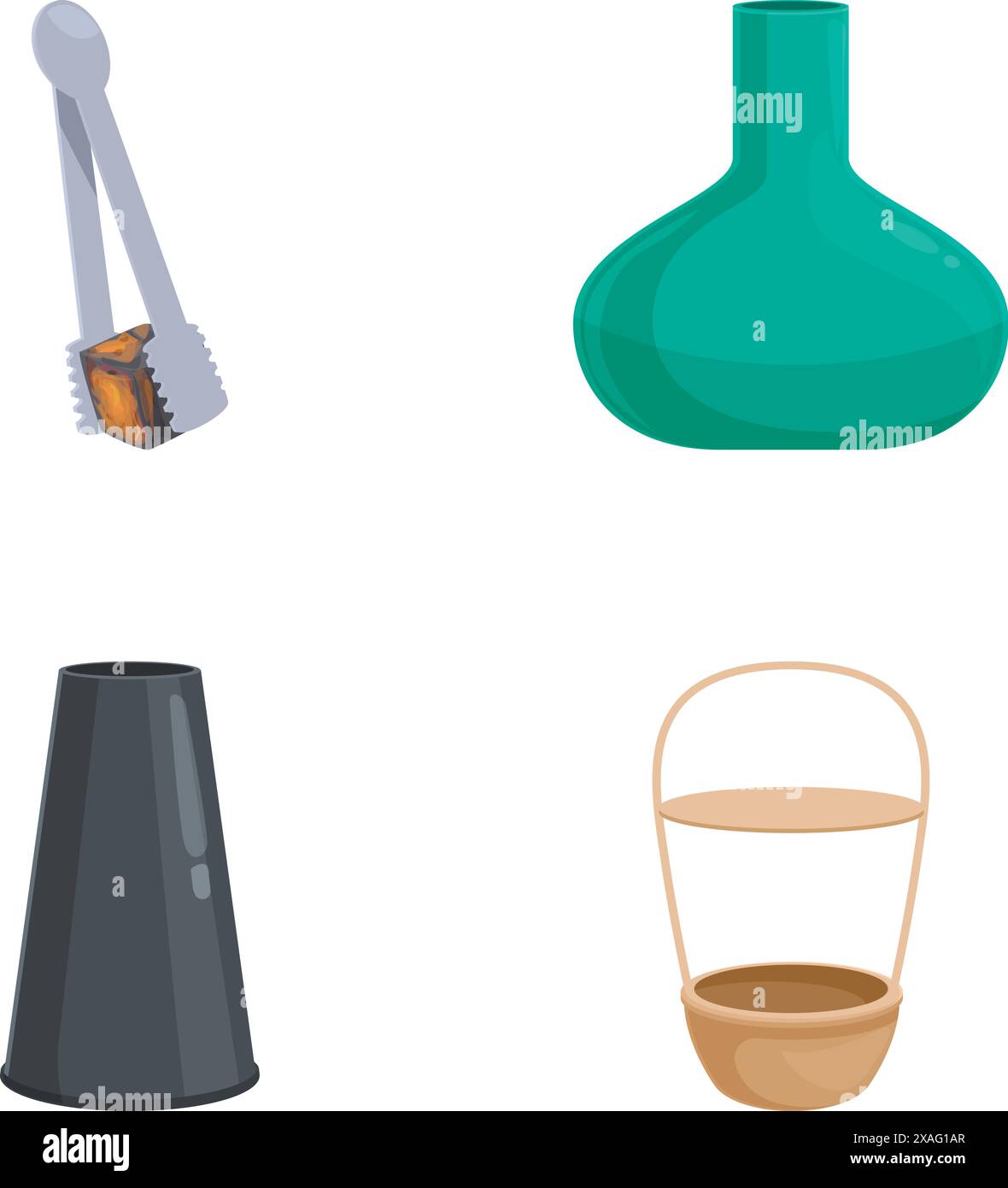 Vector icons of a tongs hi-res stock photography and images - Alamy