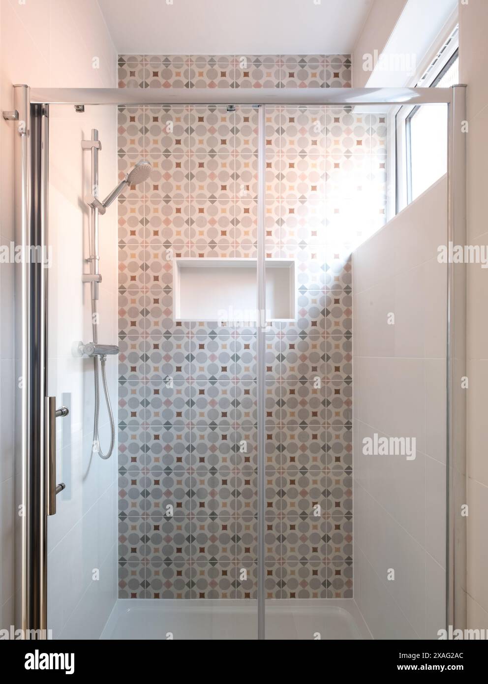 Contemporary, minimalist architect-designed bathroom with walk in ...