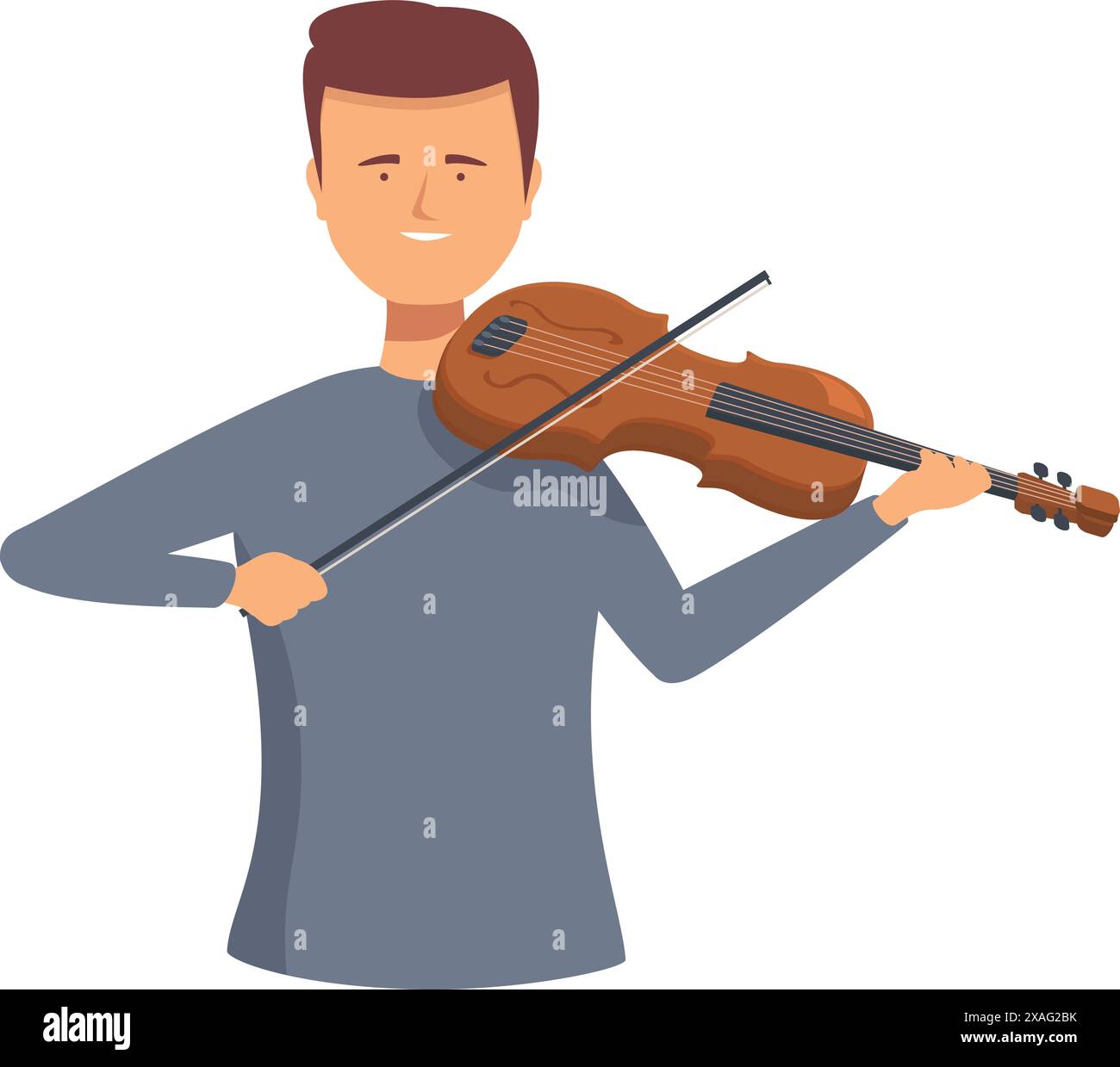 Man playing fiddle violin traditional Stock Vector Images - Alamy