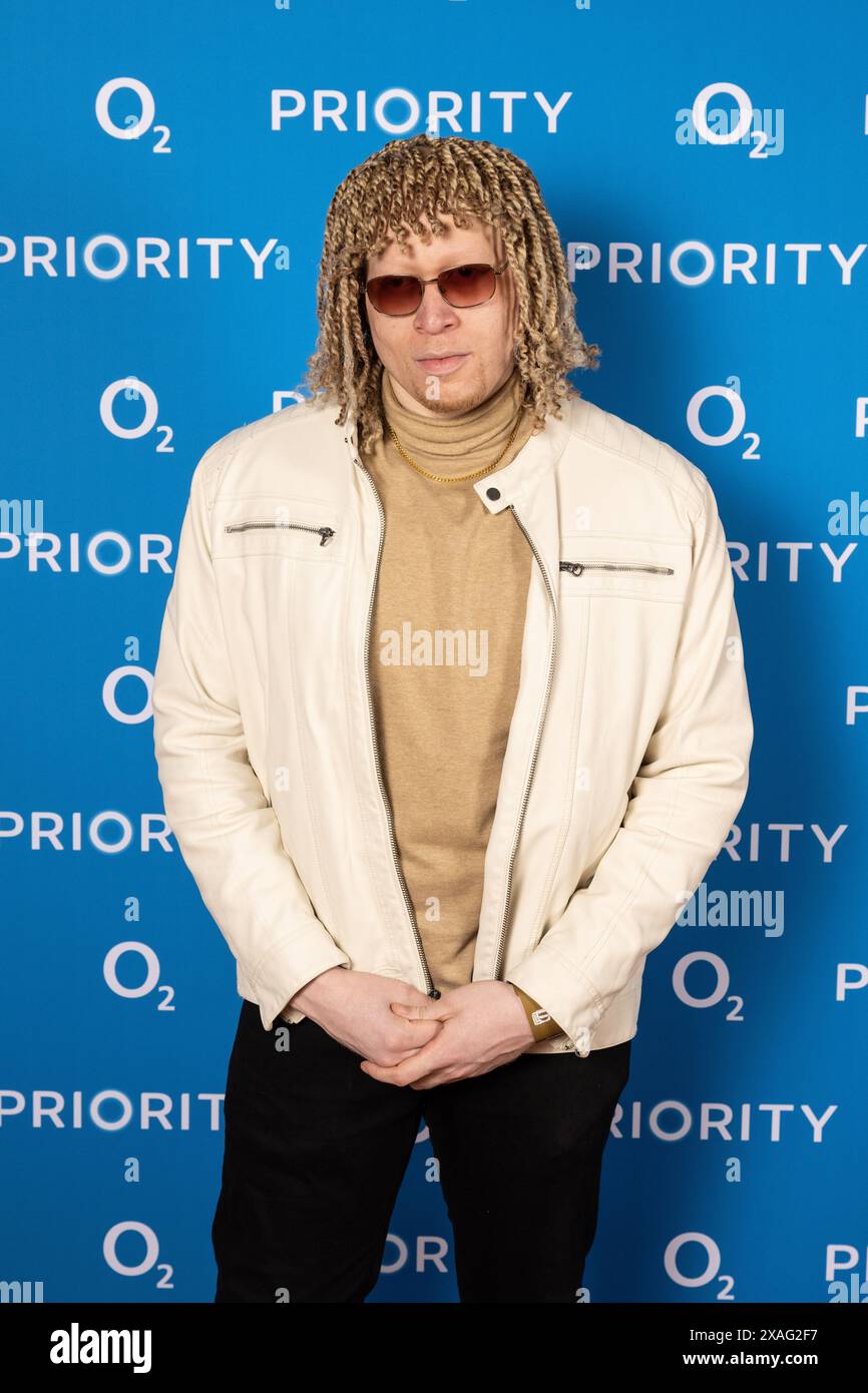 EDITORIAL USE ONLY Temi Jonah attends a D-Block Europe Priority gig in ...