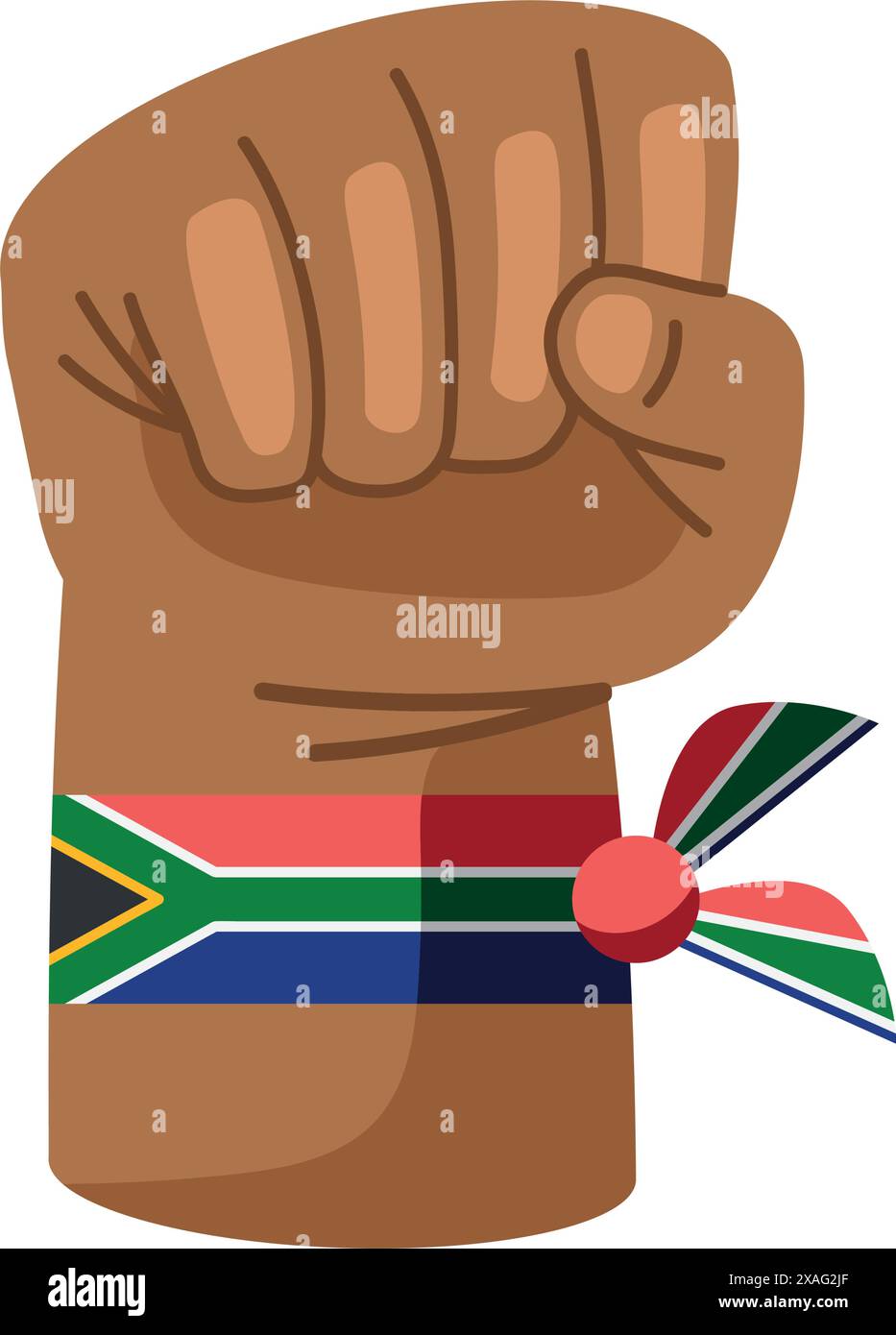 south africa flag in hand isolated Stock Vector Image & Art - Alamy