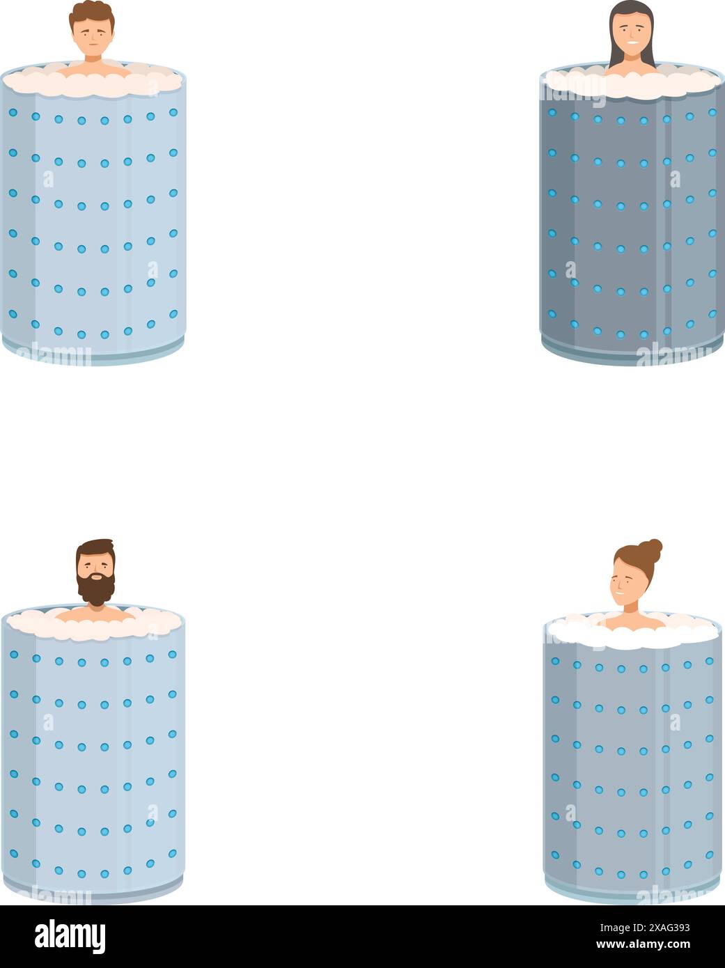 Cartoon cylinders Cut Out Stock Images & Pictures - Alamy