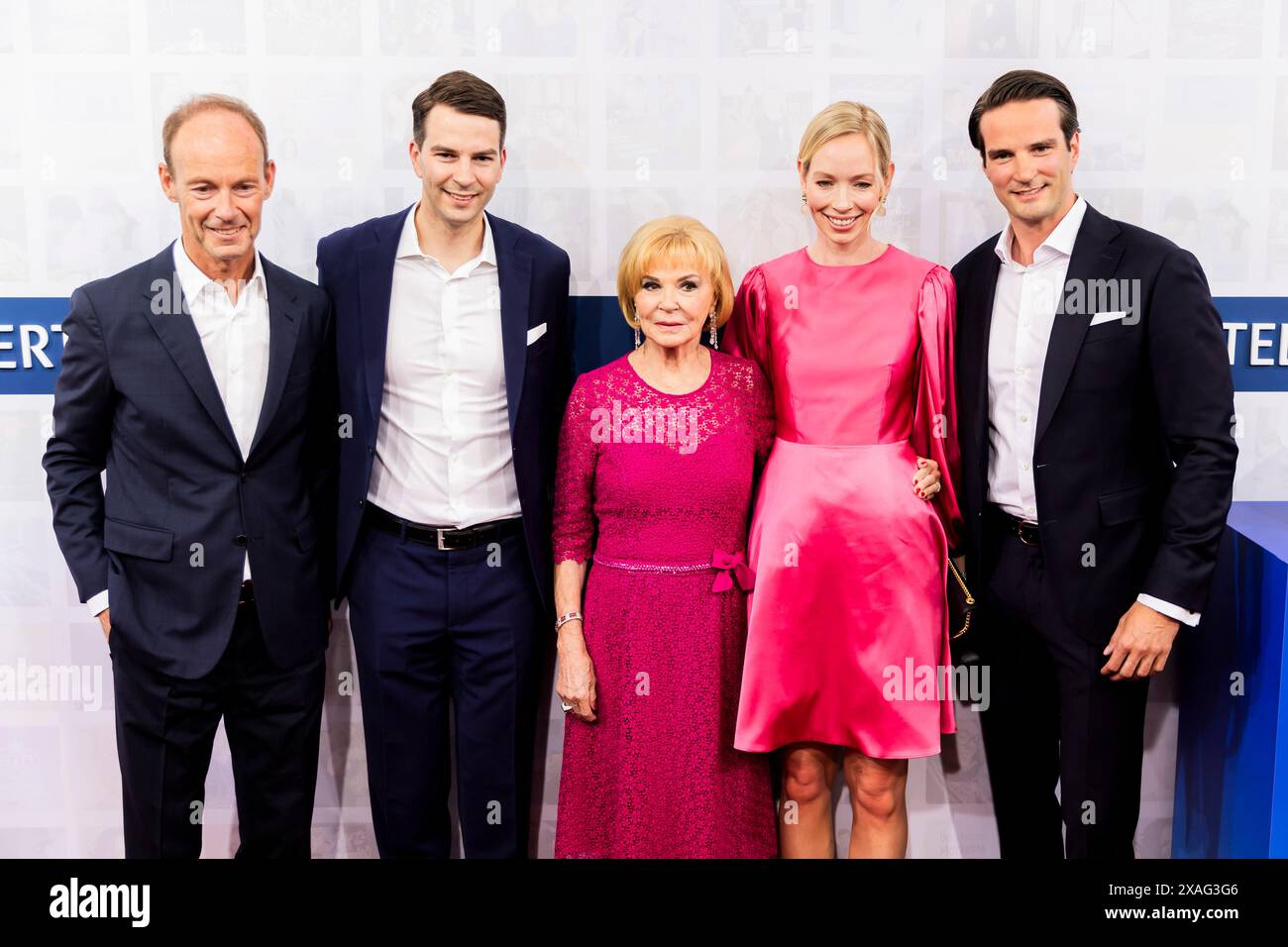 06 June 2024, Berlin: Thomas Rabe (l-r), Chairman of the Bertelsmann ...