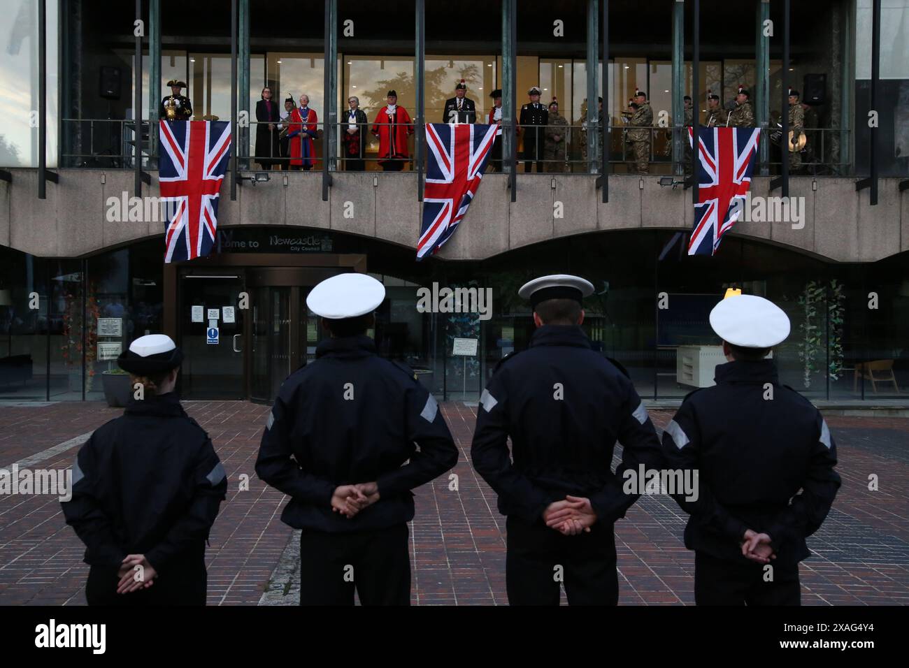 Newcastle upon Tyne, UK, 6th June, 2024, Beacons of Peace for 80TH ...