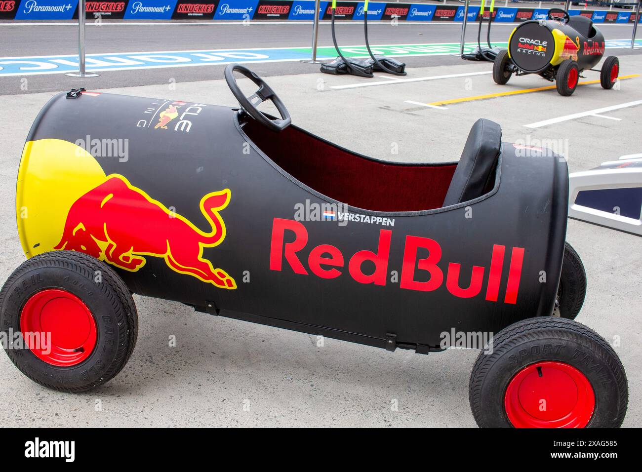 Oracle Red Bull Racing toy car in pitlane during Formula 1 Aws Grand ...