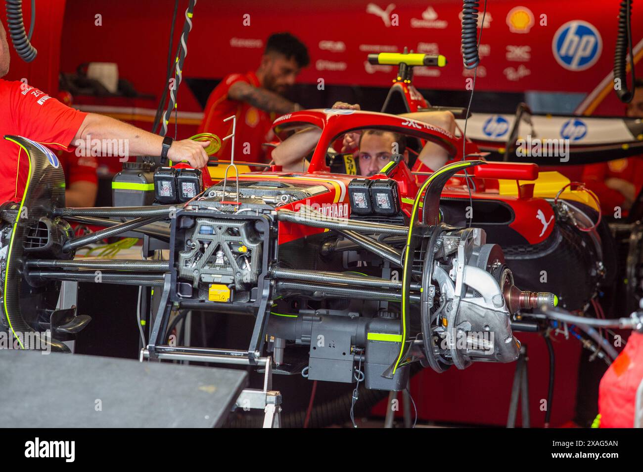 Scuderia Ferrari garage and paddock during Formula 1 Aws Grand Prix du ...