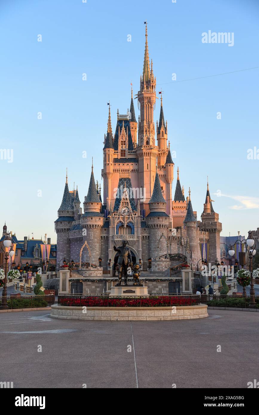 Walt disney world castle crowd hi-res stock photography and images - Alamy