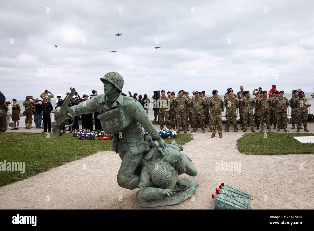June 4, 2024 - Verville-sur-Mer, Calvados, France - Army Gen. Daniel ...