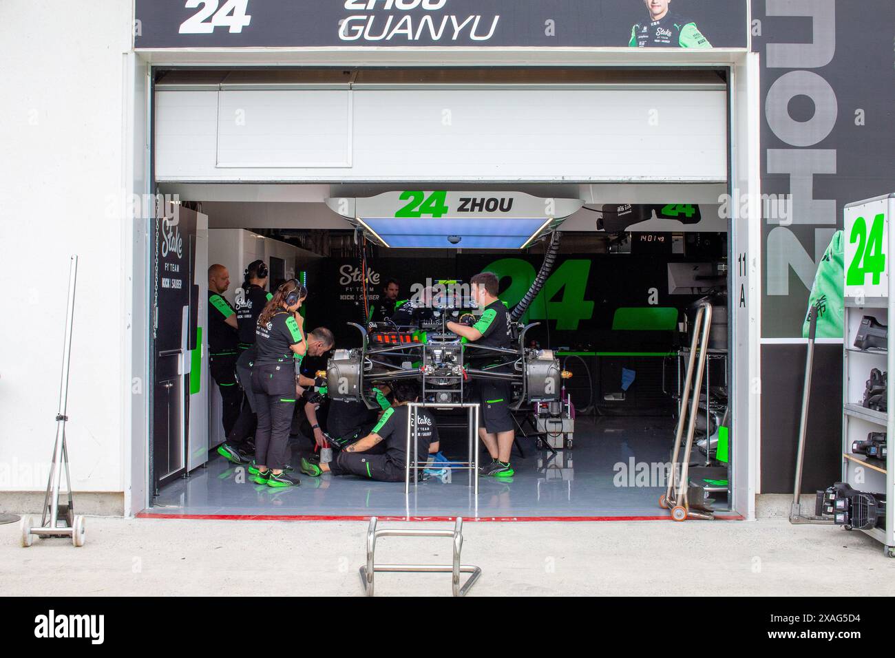 Stake F1 Team Kick Sauber garage details during Formula 1 Aws Grand ...