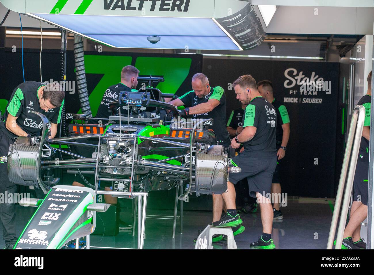 Stake F1 Team Kick Sauber garage details during Formula 1 Aws Grand ...