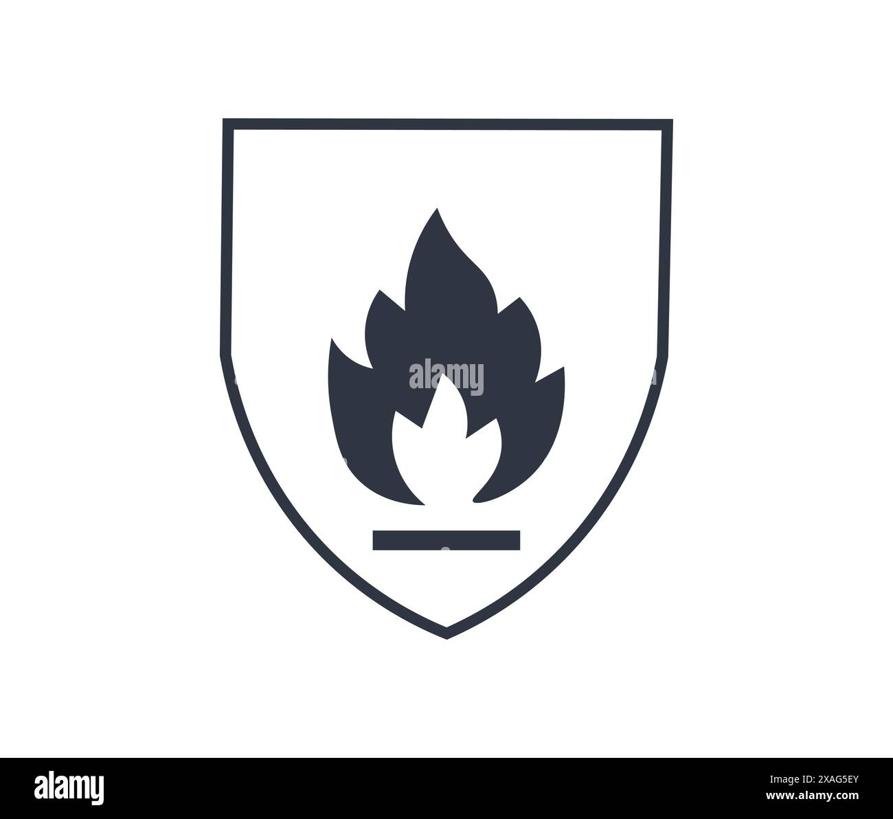 Protection against heat and flame symbol Stock Vector Image & Art - Alamy
