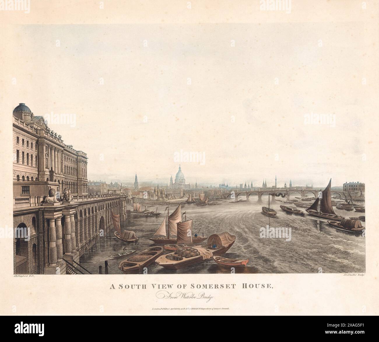 Somerset house in the 19th century hi-res stock photography and images ...