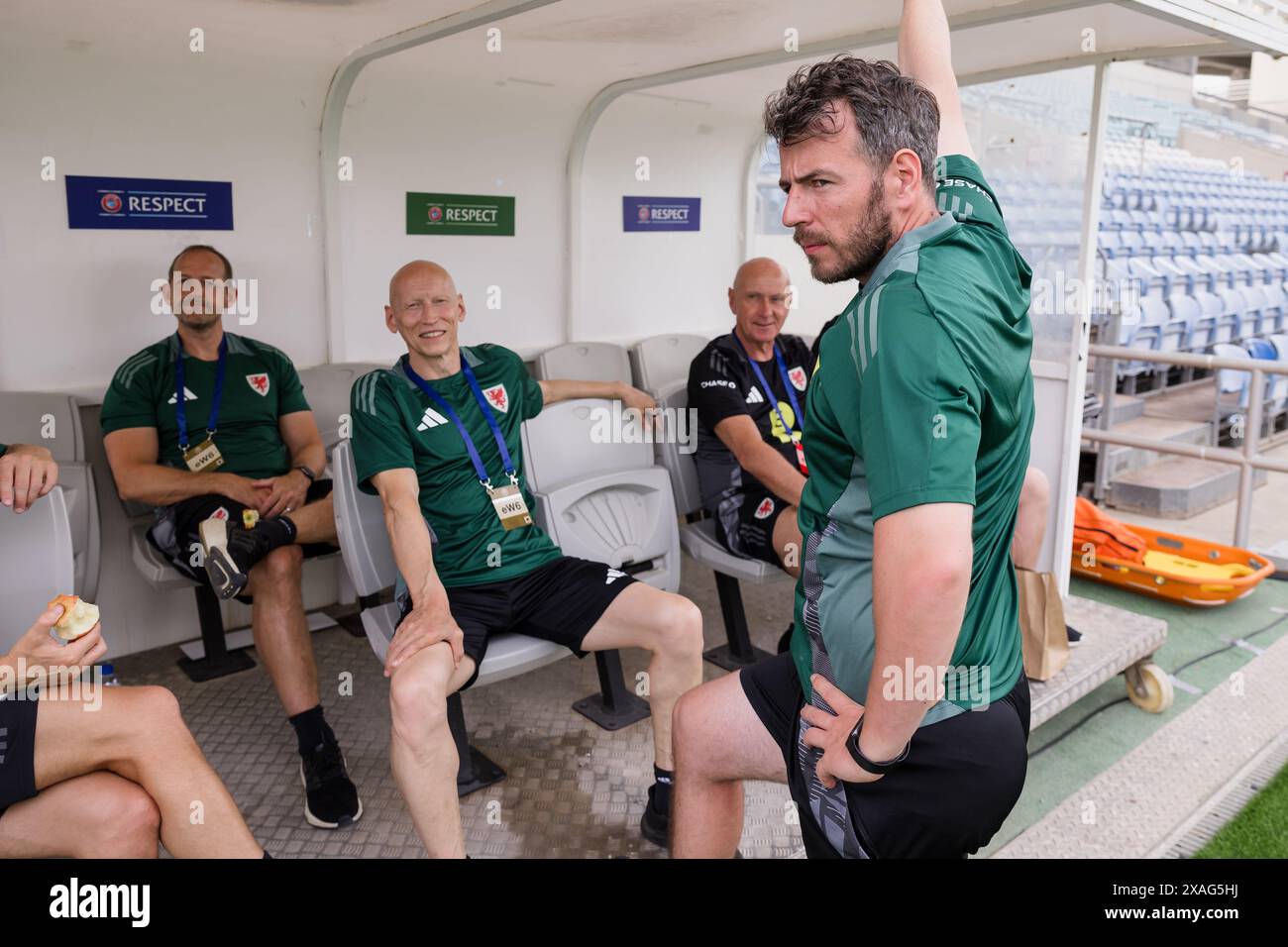 ALGARVE, PORTUGAL - 06 JUNE 2024: Wales’ Sports Science Ronan Kavanagh ...