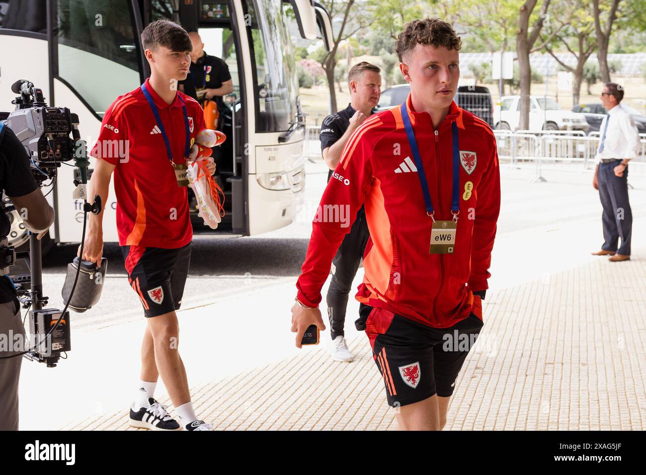 ALGARVE, PORTUGAL - 06 JUNE 2024: Wales' Nathan Broadhead during the ...