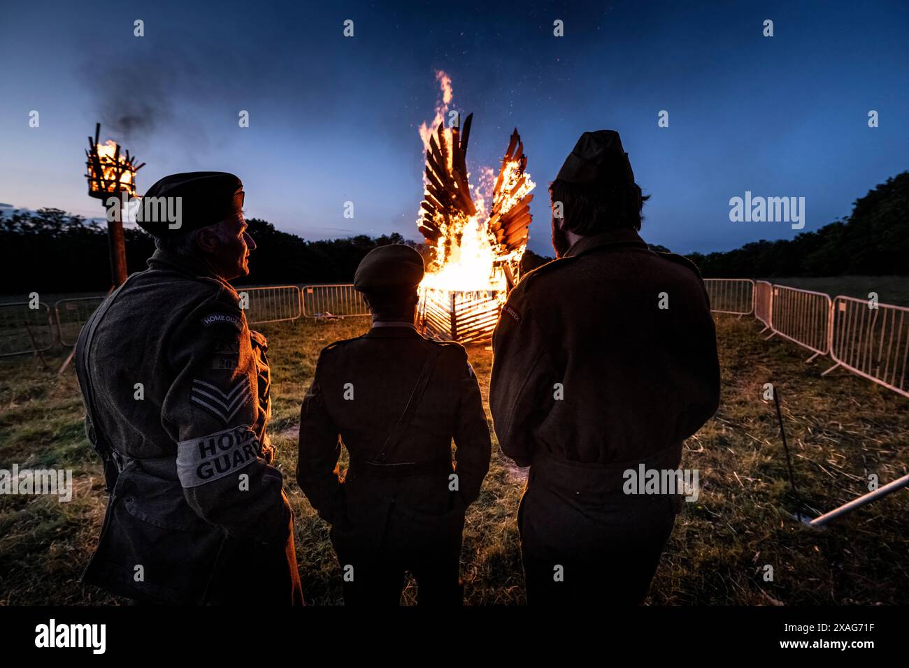 East Hoathly, East Sussex, UK. 06th June, 2024. D-Day 80th Anniversary ...