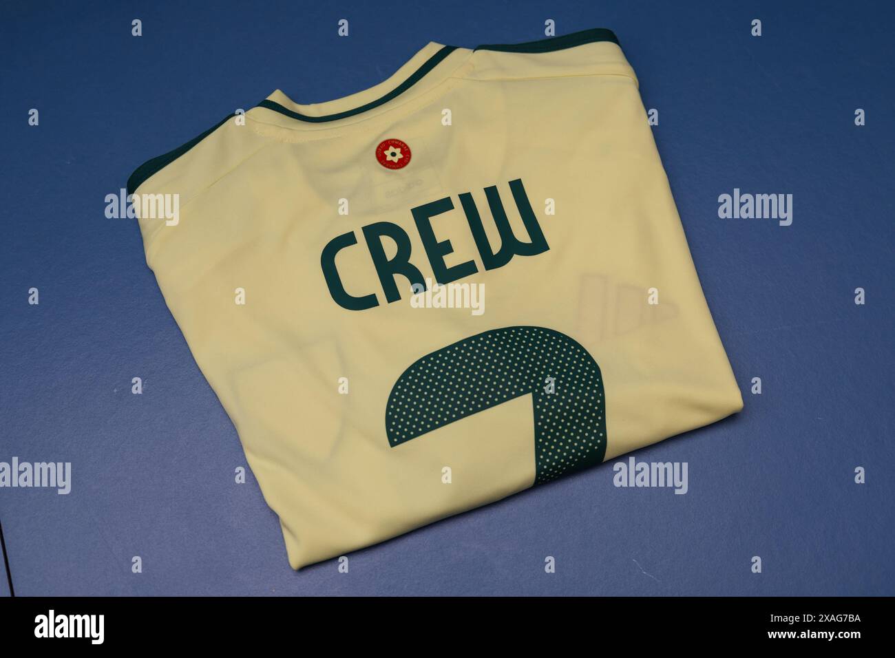 ALGARVE, PORTUGAL - 06 JUNE 2024: Wales' Charlie Crew jersey during the ...