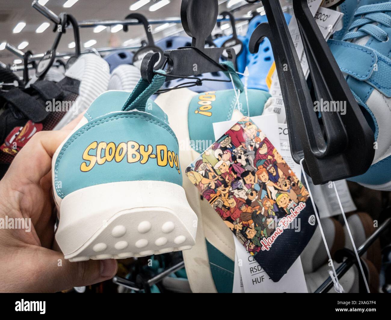 Picture of shoes licenced with the logo of Scooby Doo for sale in a ...