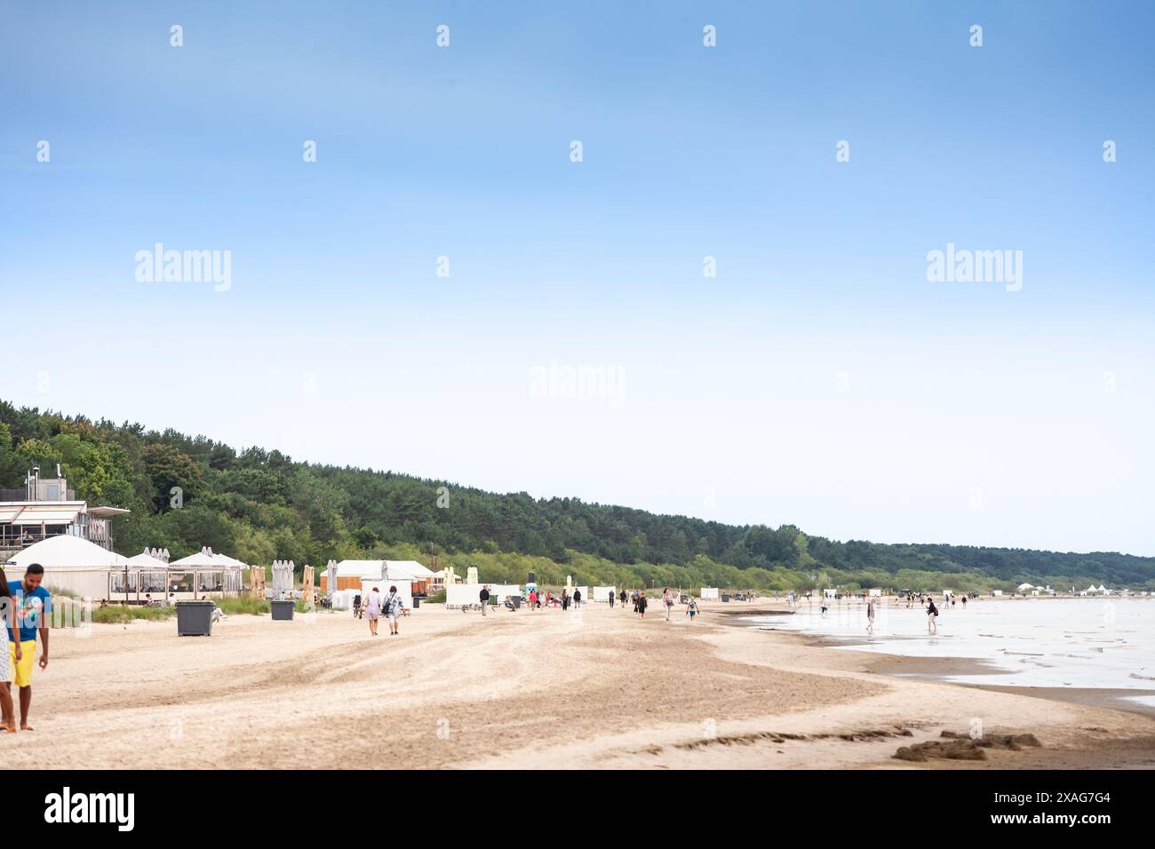 Picture of the Baltic sea on the beach of Jurmala in Dubulti. Dubulti ...