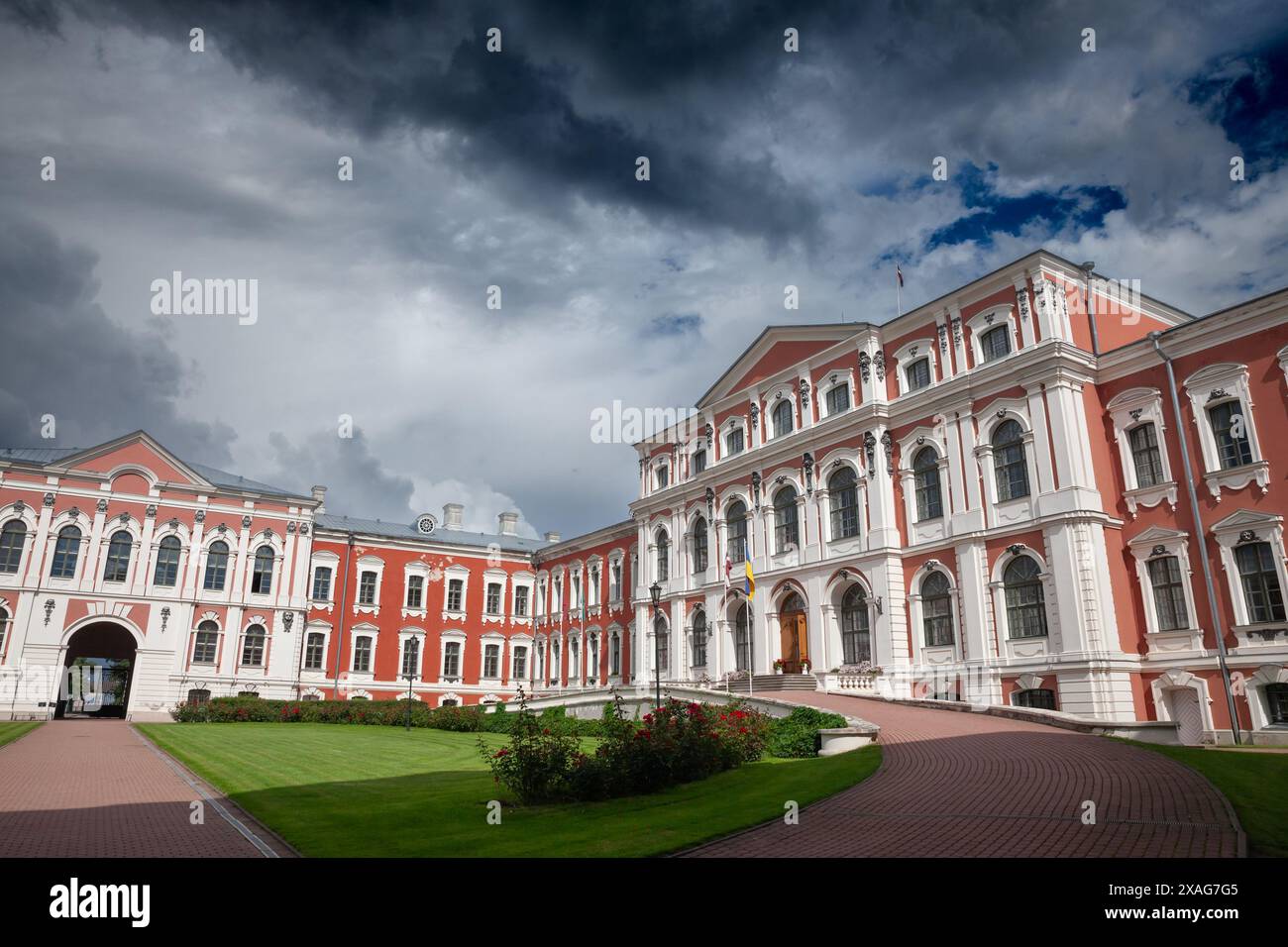 Picture of the main facade of Jelgava Palace. Jelgava Palace (Latvian ...