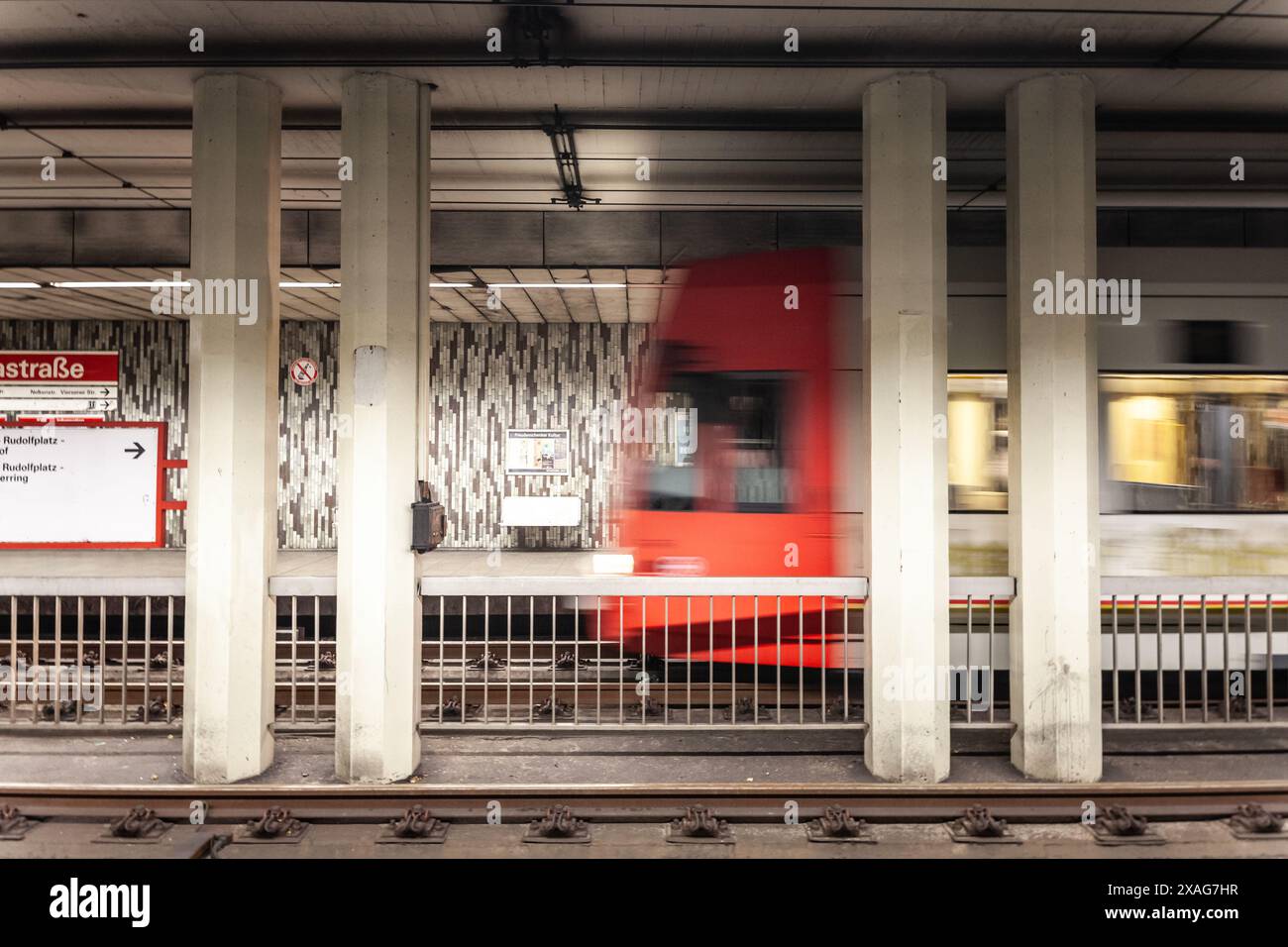 Picture of a station, underground in Cologne, Germany. The Cologne ...