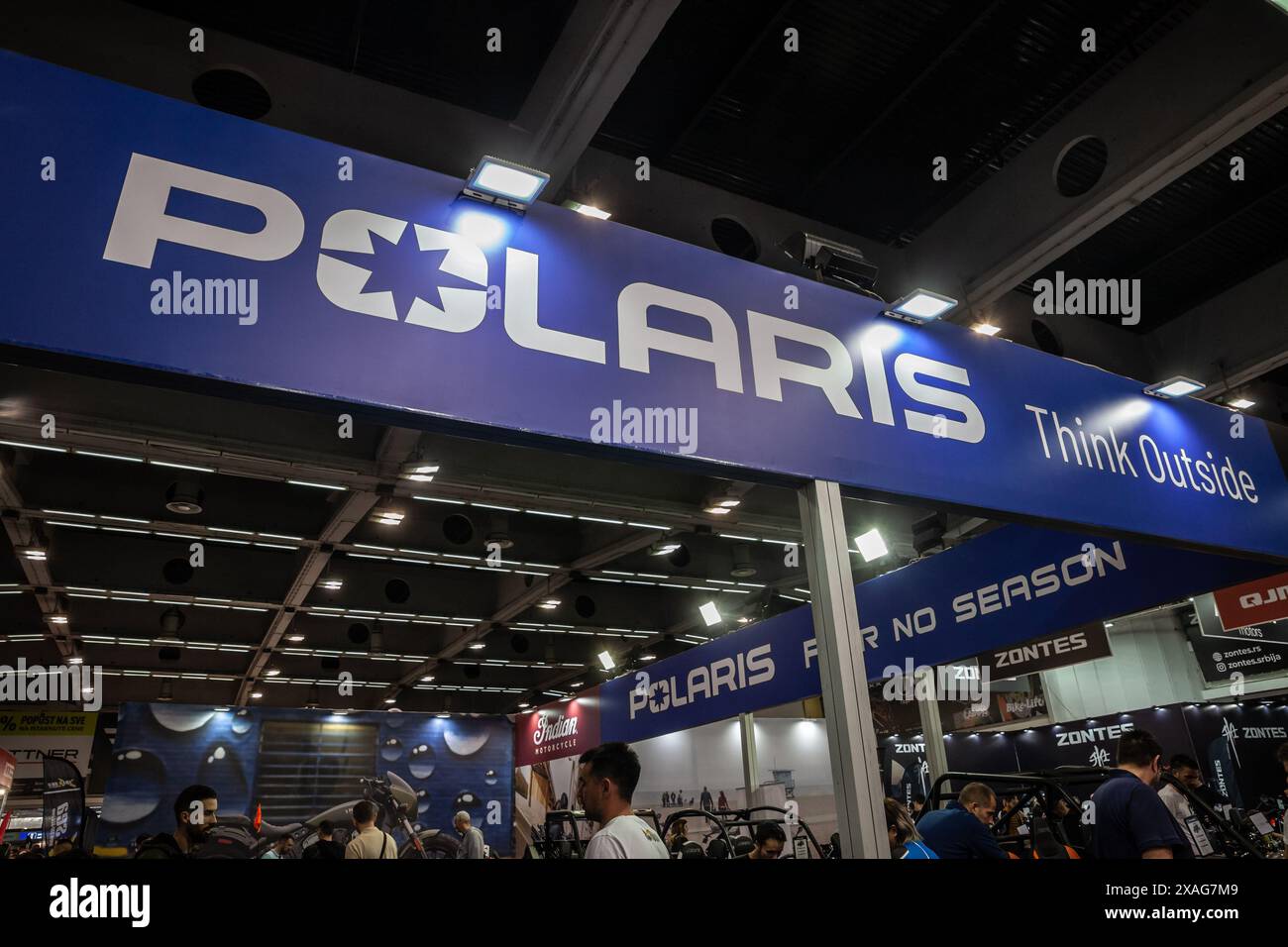 Picture of a sign with the logo of Polaris on their main dealership in ...