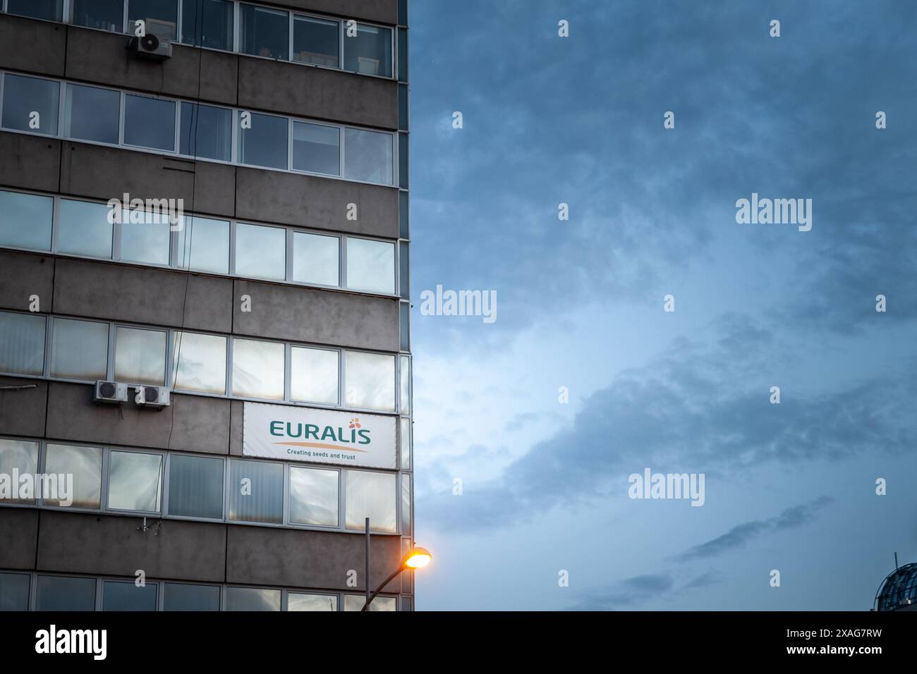This image showcases the office building of Euralis in Novi Sad, Serbia ...