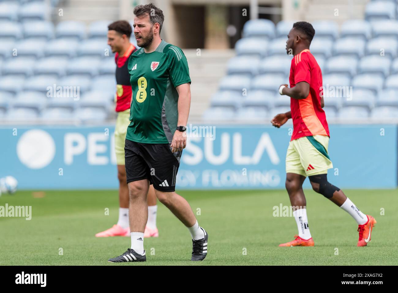 ALGARVE, PORTUGAL - 06 JUNE 2024: Wales’ Sports Science Ronan Kavanagh ...