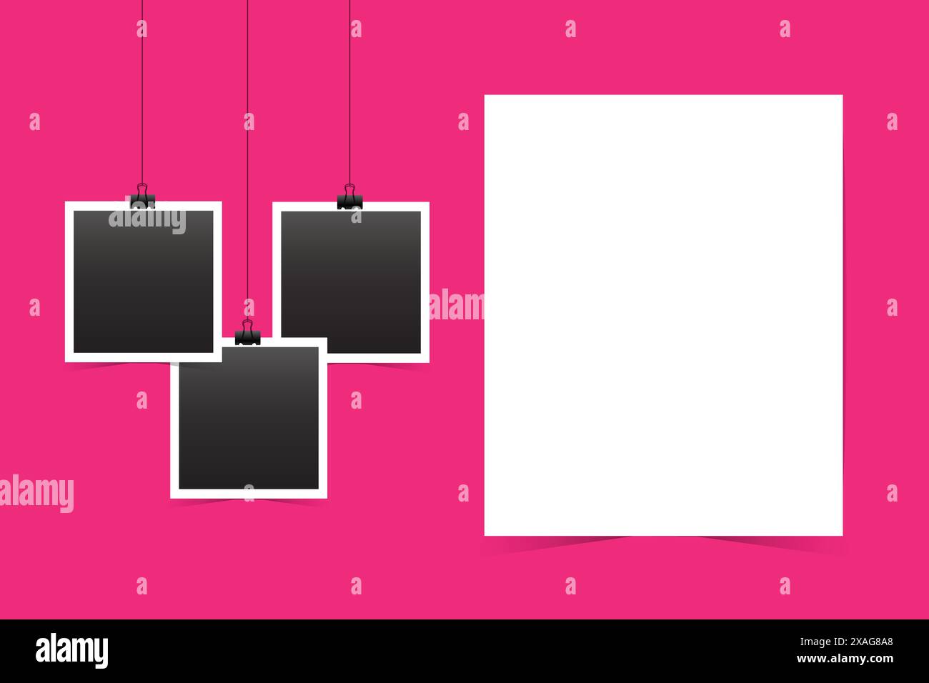 photo collage design beautiful photo frame Stock Vector Image & Art - Alamy