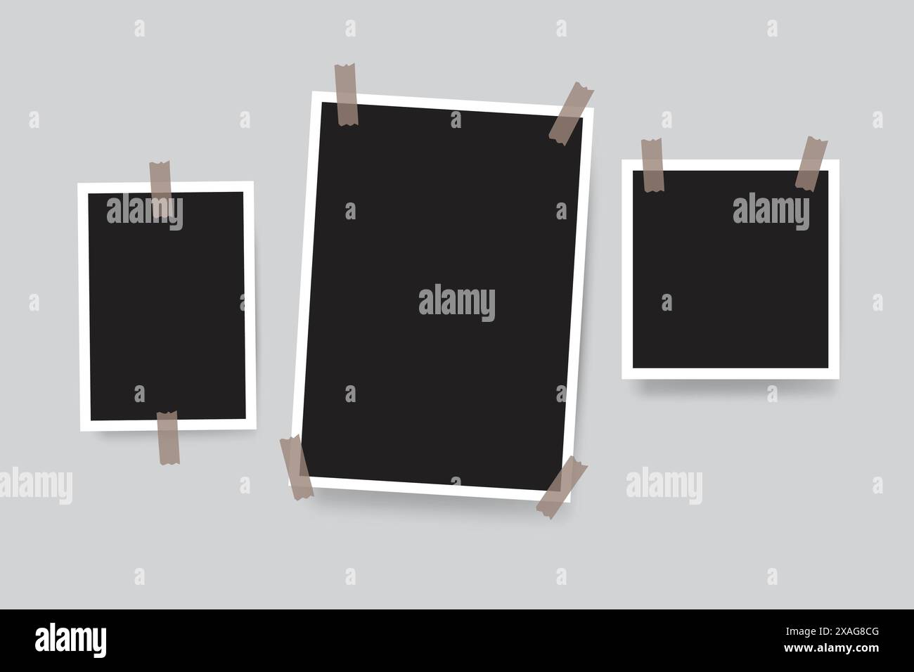 photo collage design beautiful photo frame Stock Vector Image & Art - Alamy