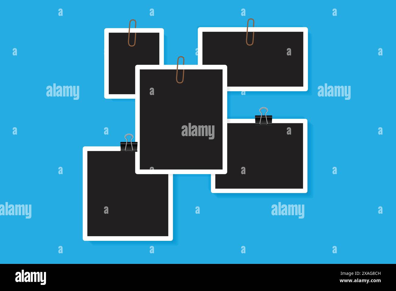 photo collage design beautiful photo frame Stock Vector Image & Art - Alamy