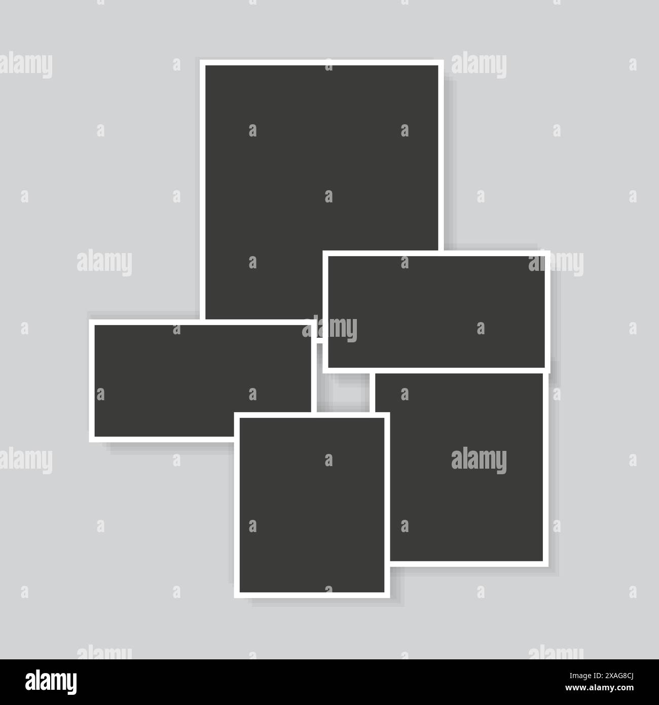 photo collage design beautiful photo frame Stock Vector Image & Art - Alamy