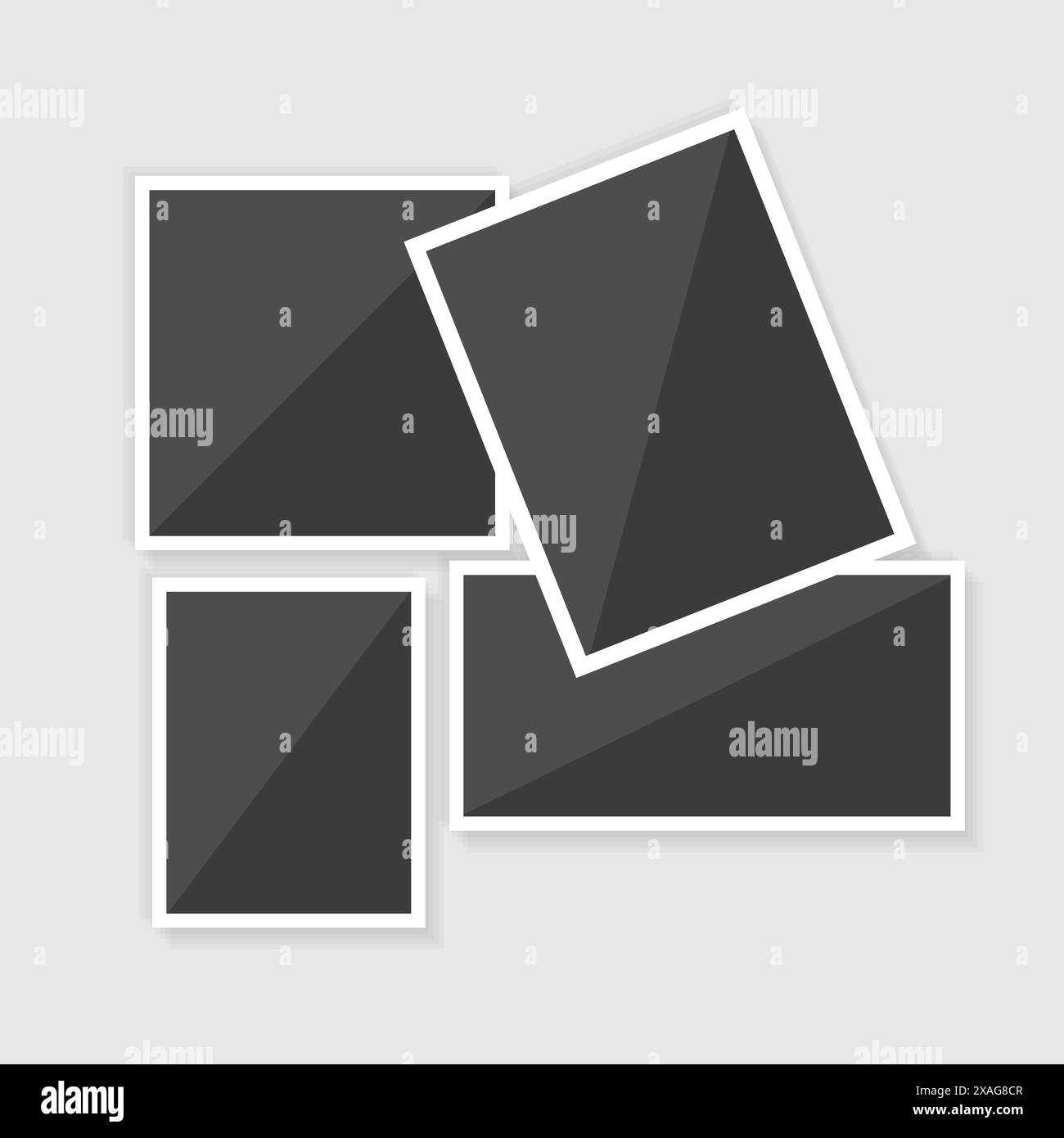 Blank picture frame templates Black and White Stock Photos & Images - Alamy