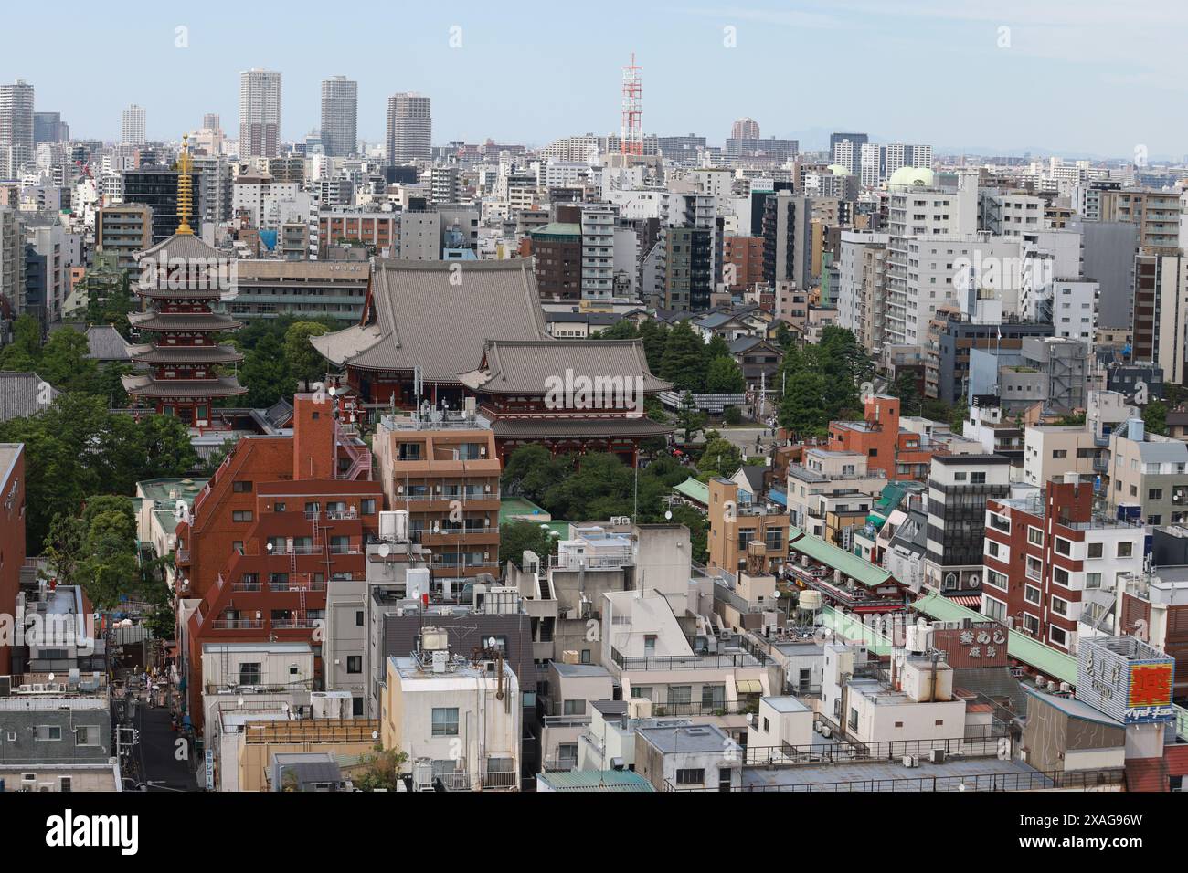 Sensoji Temple exterior. it is popular with both locals and tourists as ...