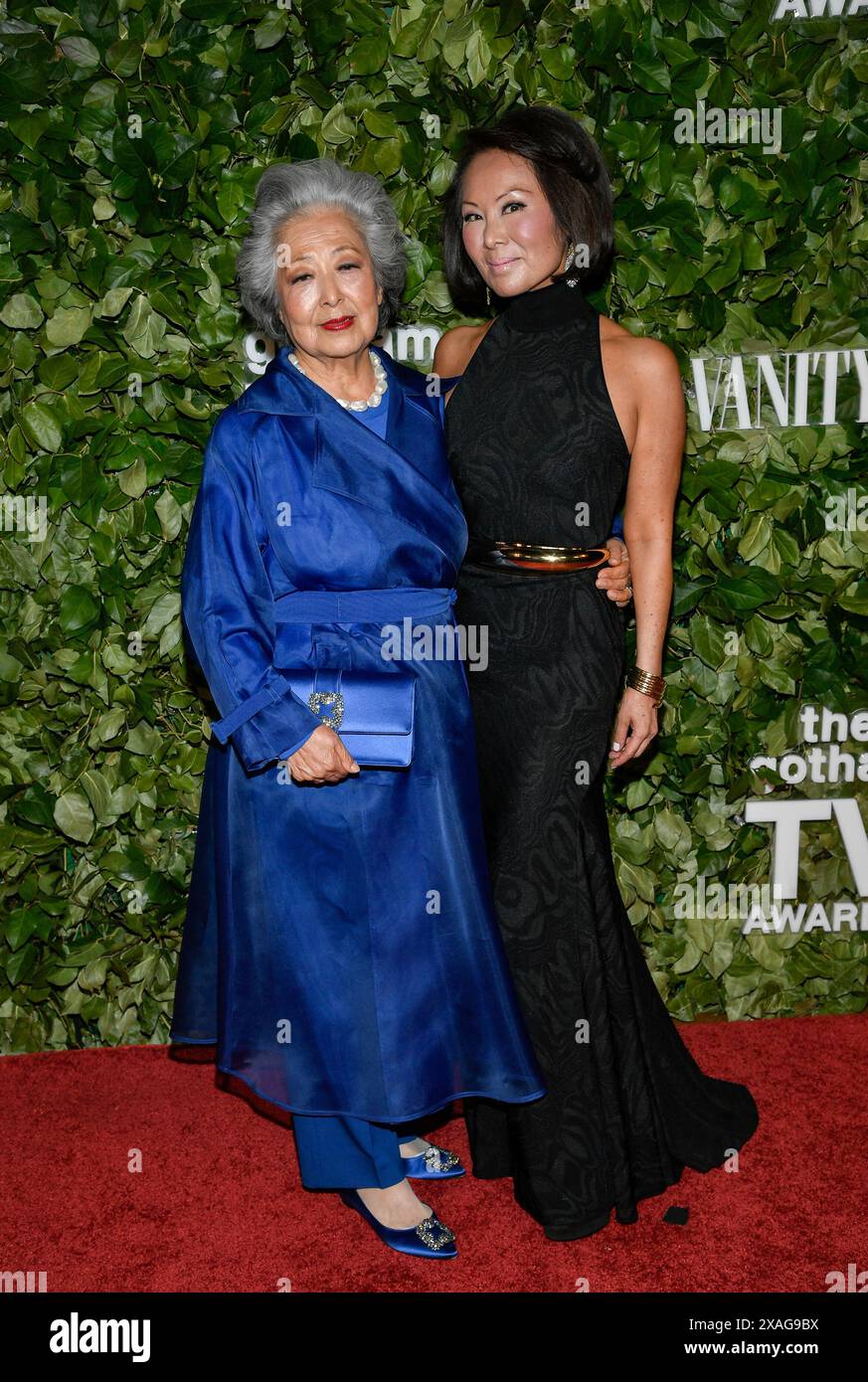 Alina Cho, right, and her mother Young-ja Cho attend the Gotham TV ...