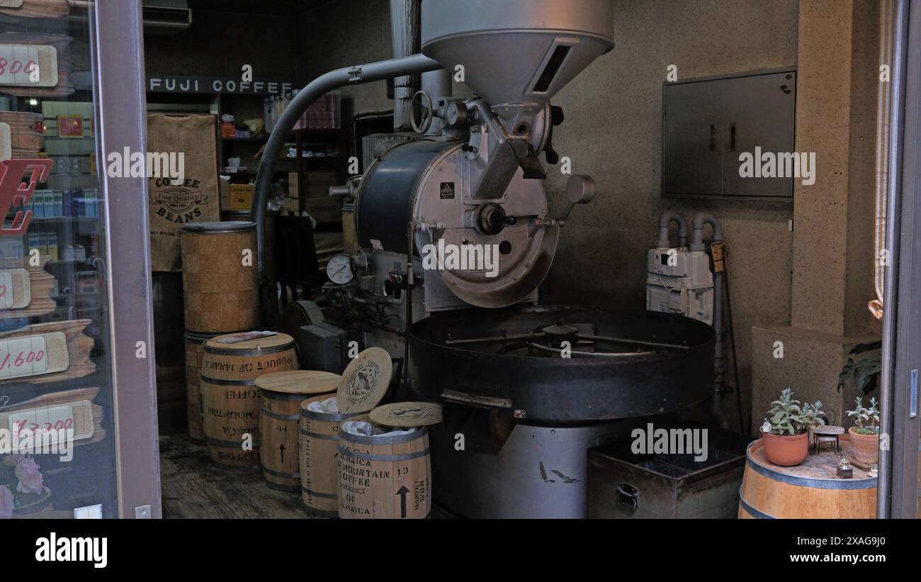 coffee beans roaster in asakusa. Japan have a Long history of coffee ...