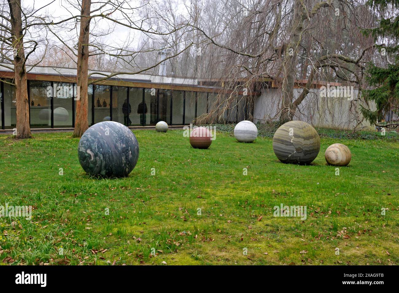 Sculpture, garden, The Louisiana Museum of Modern Art near Copenhagen ...